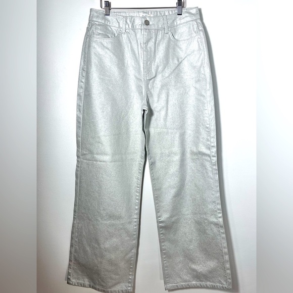 Aligne | Jeans | New Aligne Co Freda Silver High Waist Wide Leg Jeans ...